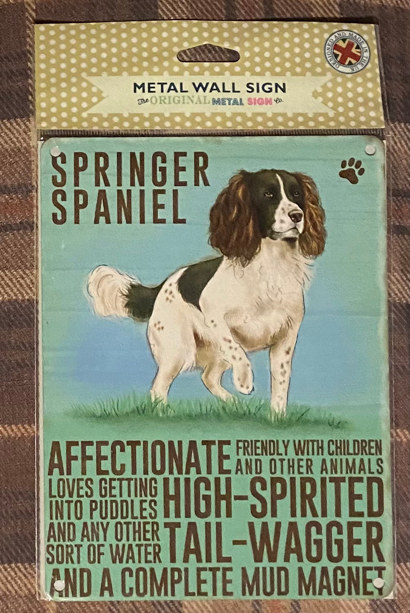 Springer Spaniel Dog Metal Wall Sign - Springer Spaniel – WockerCocker